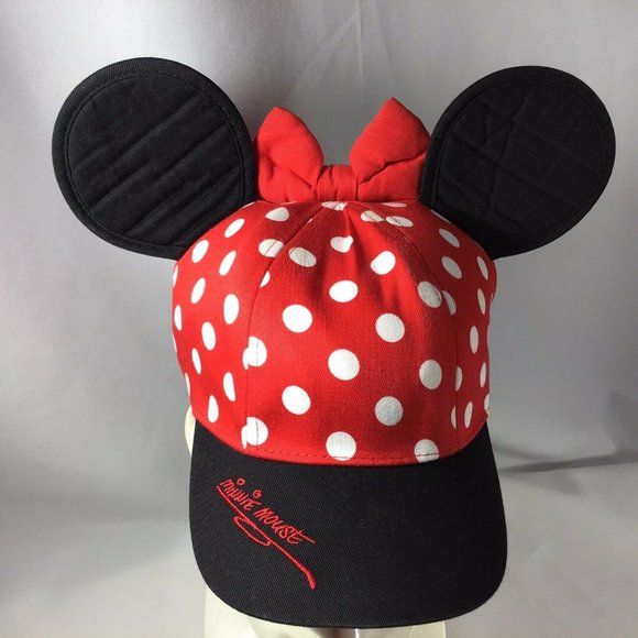 Disney | Other | Minnie Mouse Youth Cap Disney World Polka Dot Cap ...
